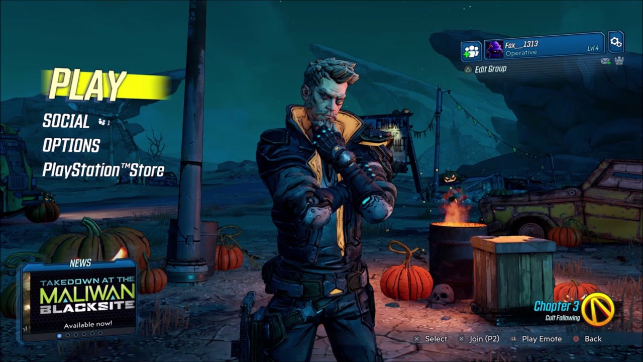 Borderlands 3 Halloween Menu - YouTube