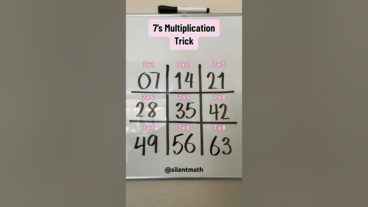 7s Multiplication Trick #multiplication #math #mathtrick #silentmath ...