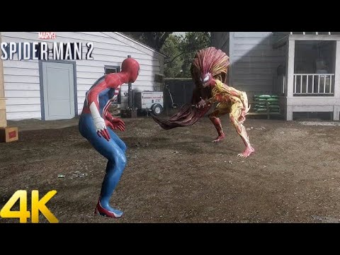 Marvel Spider Man 2 Spider Man Vs Scream (MJ) Fight 4K 60FPS - YouTube
