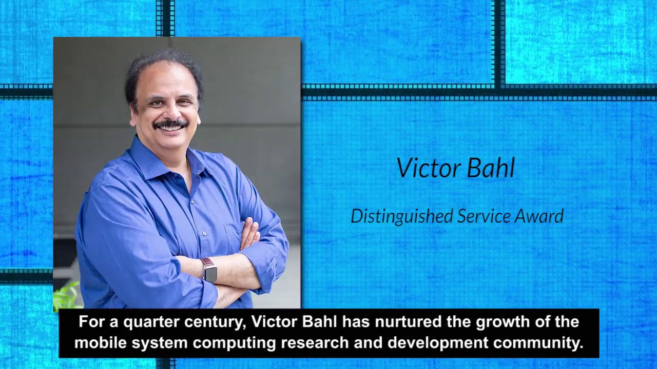 ACM Distinguished Service Award 2018: Victor Bahl - YouTube