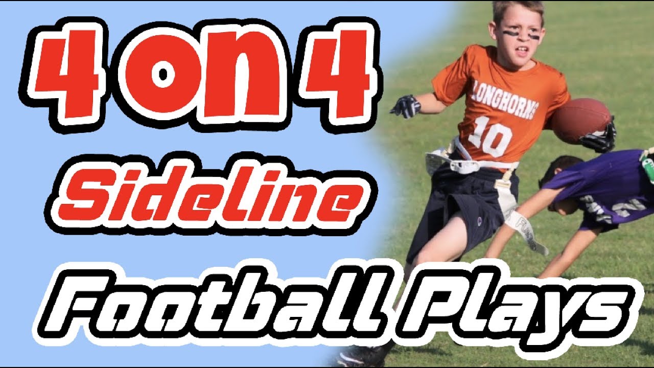 Sideline Pass 4 on 4 Flag Football Plays - YouTube