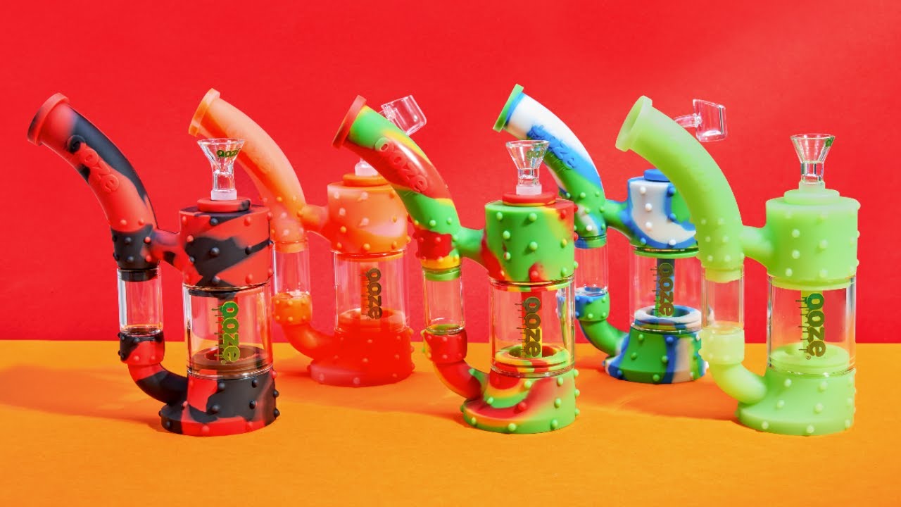Ooze Stack Pipe Silicone Bubbler - YouTube