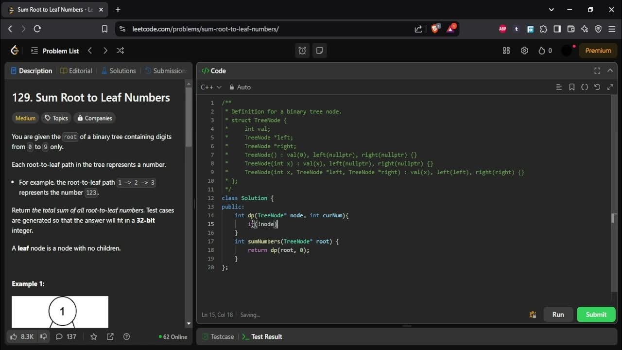 برمجهleetcode-129 - YouTube