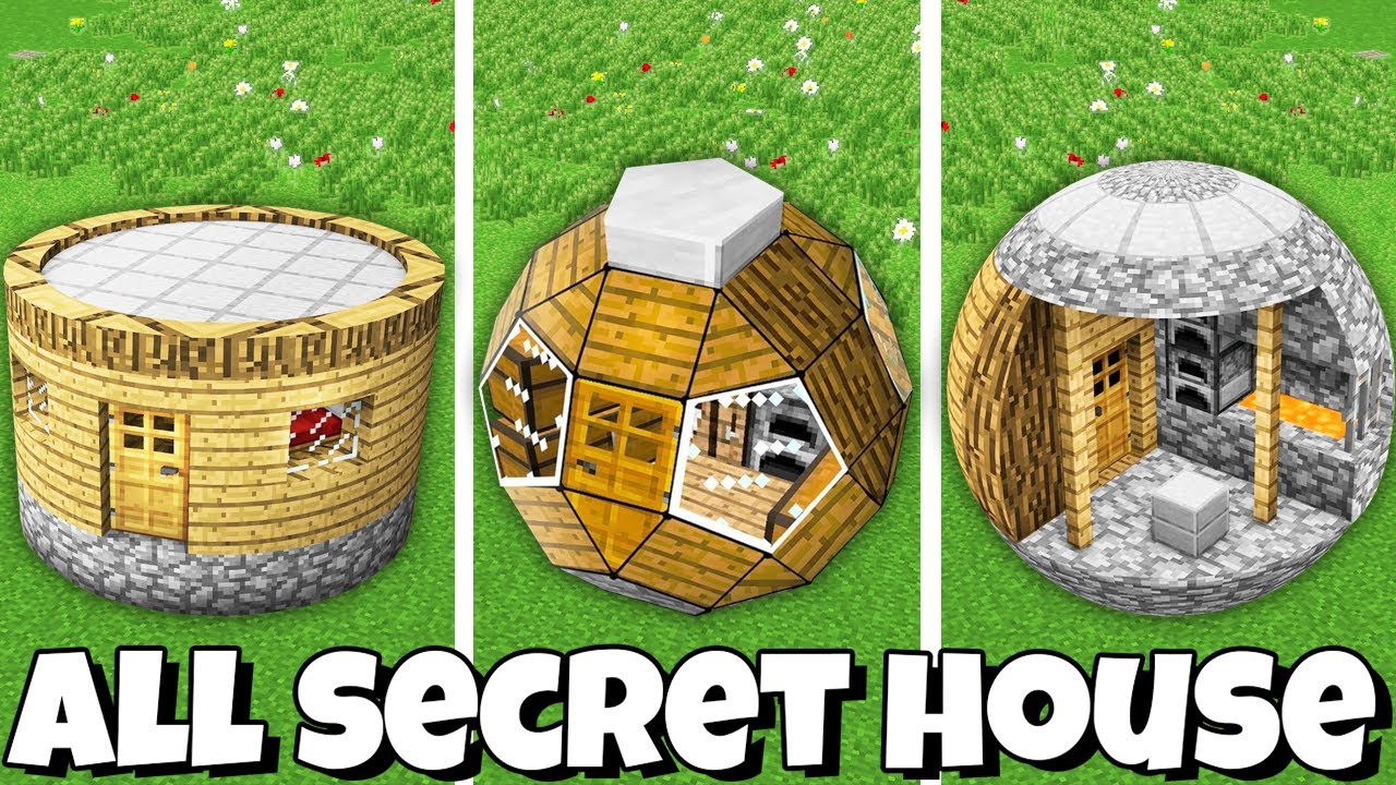 Compilation of the BEST SECRET HOUSE in Minecraft - YouTube