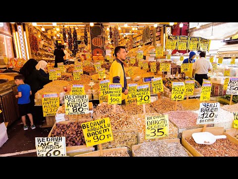 Istanbul Fatih Food Market June 2023 [4K60fps]-Fatih Kadınlar Pazarı