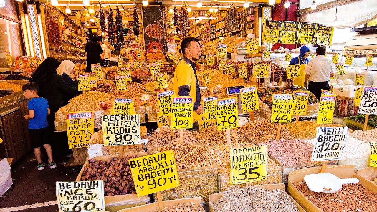 Istanbul Fatih Food Market June 2023 [4K60fps]-Fatih Kadınlar Pazarı ...