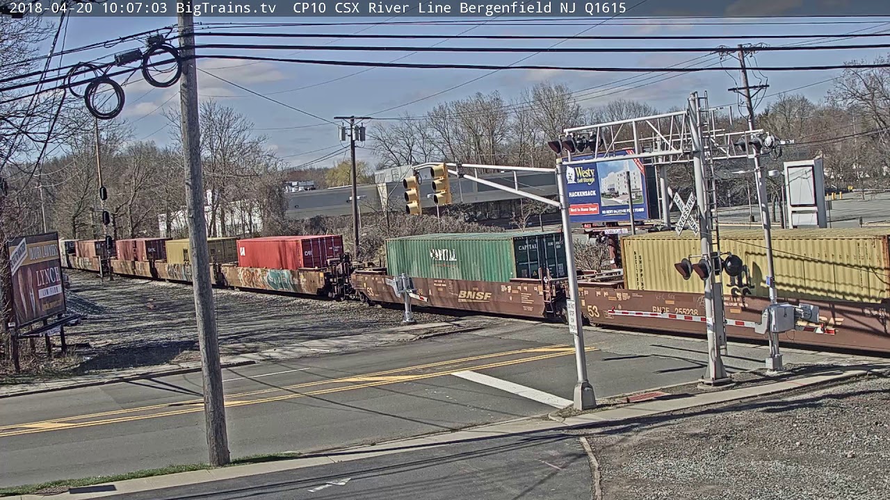 BigTrains.TV April 20 2018 10:06 sb stack trailers CSX 7876, 7920 Q010 ...