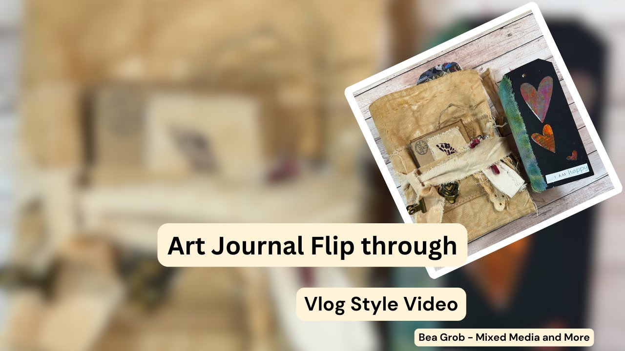 Art Journal Flip Through: Small Tag Journal & Collaboration with Lena ...