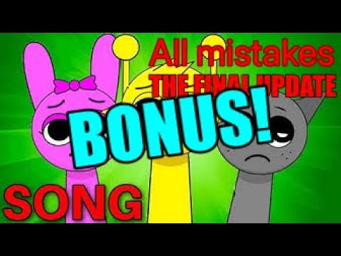 All mistakes of the Sprunki Song (The final update + Bonus) - YouTube