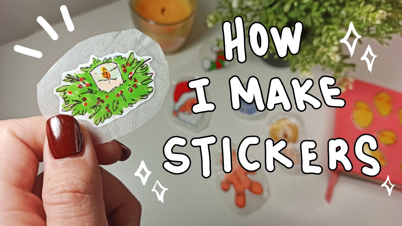 HOW I MAKE STICKERS | easy way to make stickers at home - YouTube