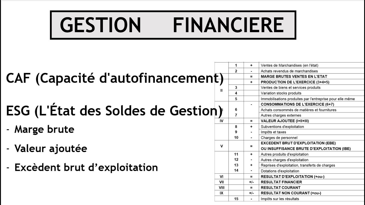 Gestion financière (Exercice complet et détaillé sur le calcul de la ...
