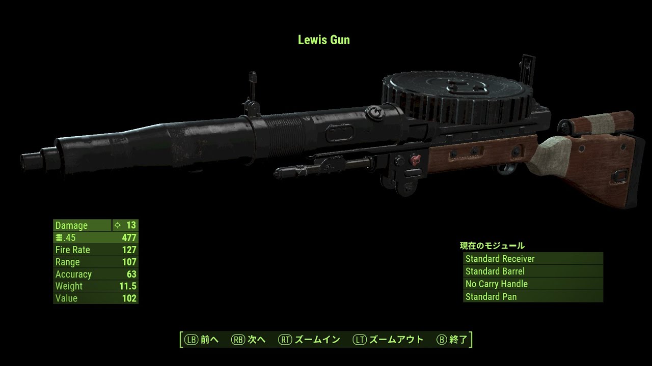 The Lewis Gun【Fallout4 MOD】 - YouTube