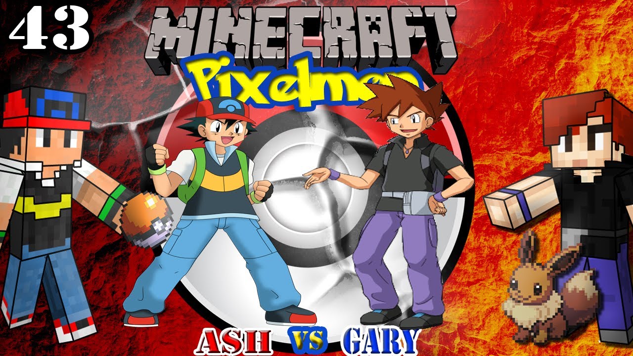 Pixelmon Ash vs Gary 43: Pokemon League Champion (Minecraft Pokemon Mod ...