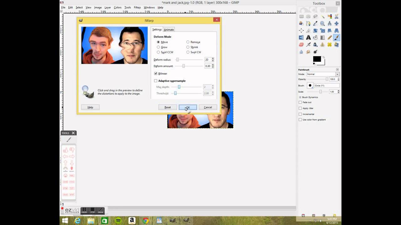 how to liquefy with gimp - YouTube