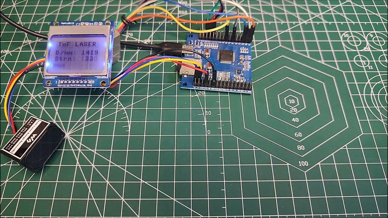 Pyboard - Waveshare Tme-of-Flight (ToF) LASER Distance Sensor (UART) - YouTube