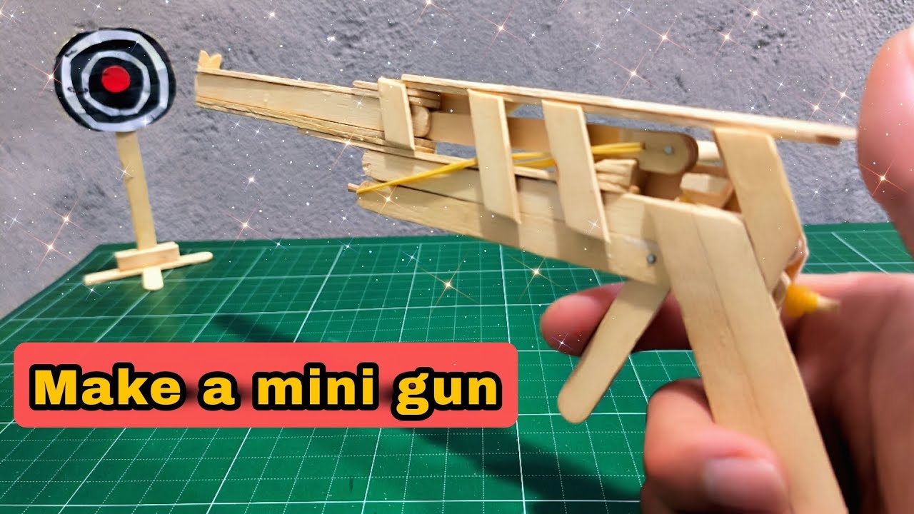 How to make a mini slingshot | easily hit break the target | from ice ...