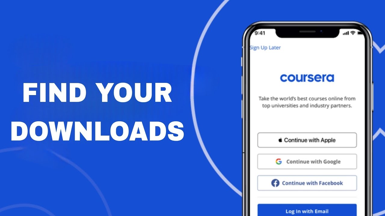 How To Find Your Downloads On Coursera App - YouTube