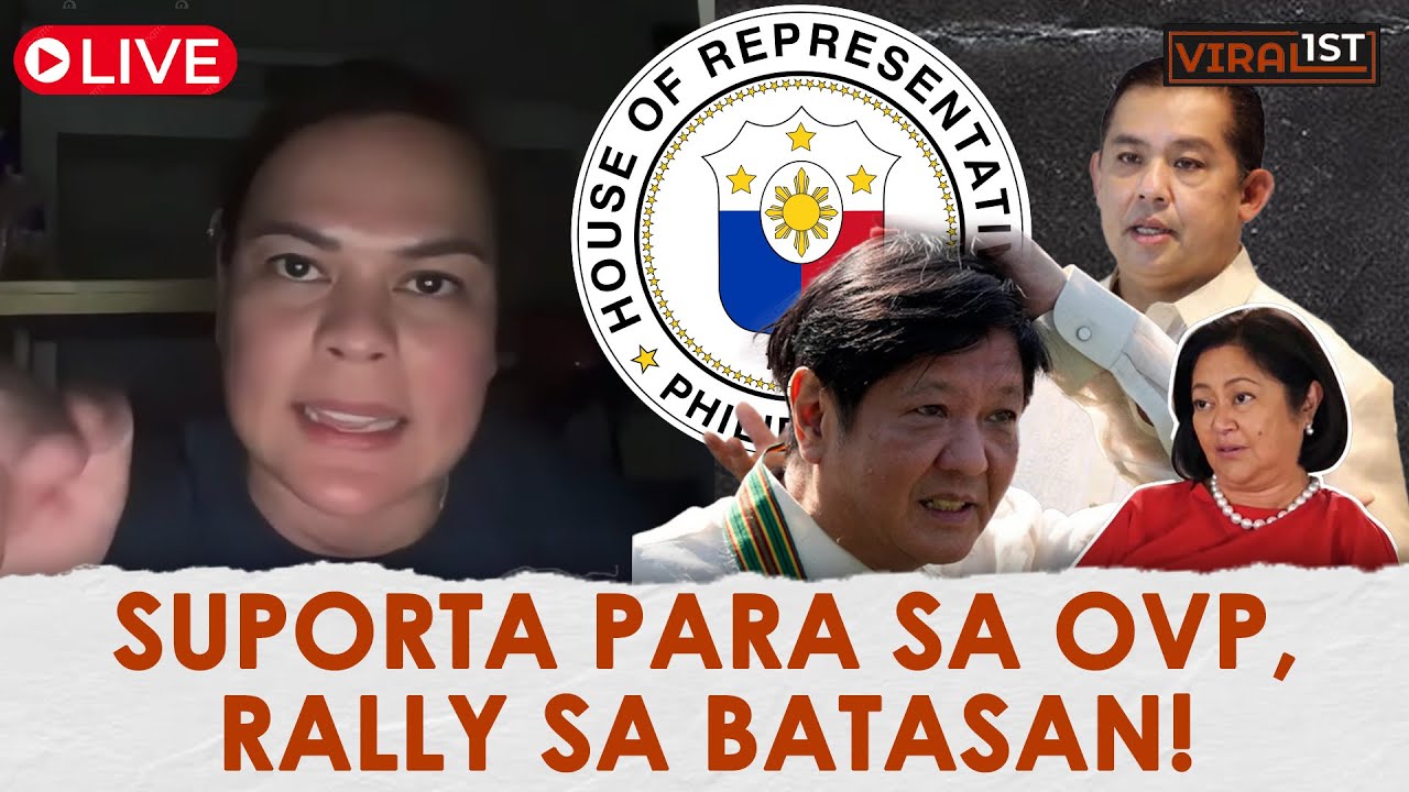 LIVE: Suporta para sa OVP, rally sa Batasan Hills! | November 23, 2024 ...