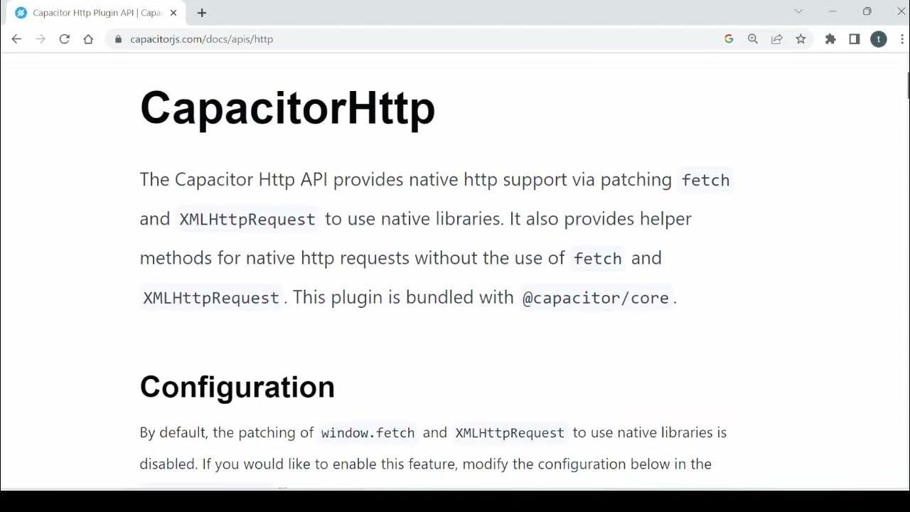 Ionic 6 Angular : The Capacitor Http API - YouTube