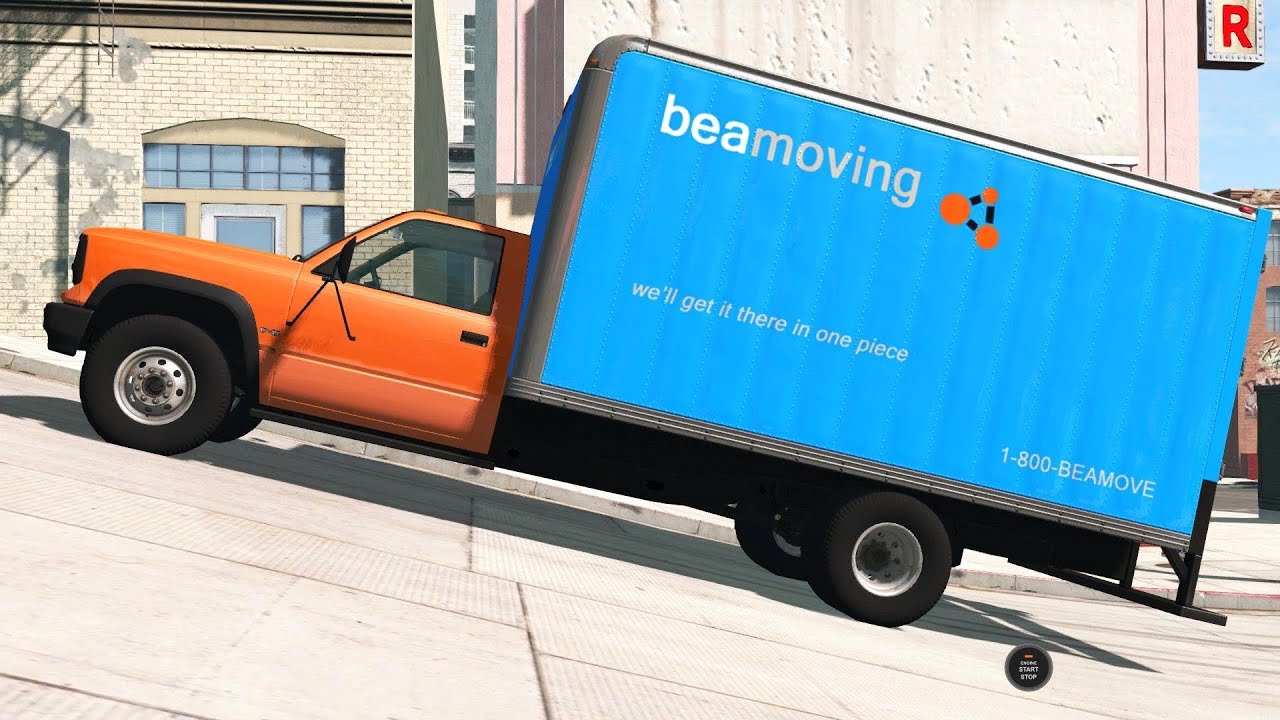 BeamNG Drive - D45 Box Truck on the West Coast USA Part 1 - YouTube