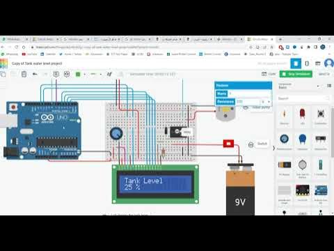 Tinkercad Arduino Project : Tank Level Control - YouTube