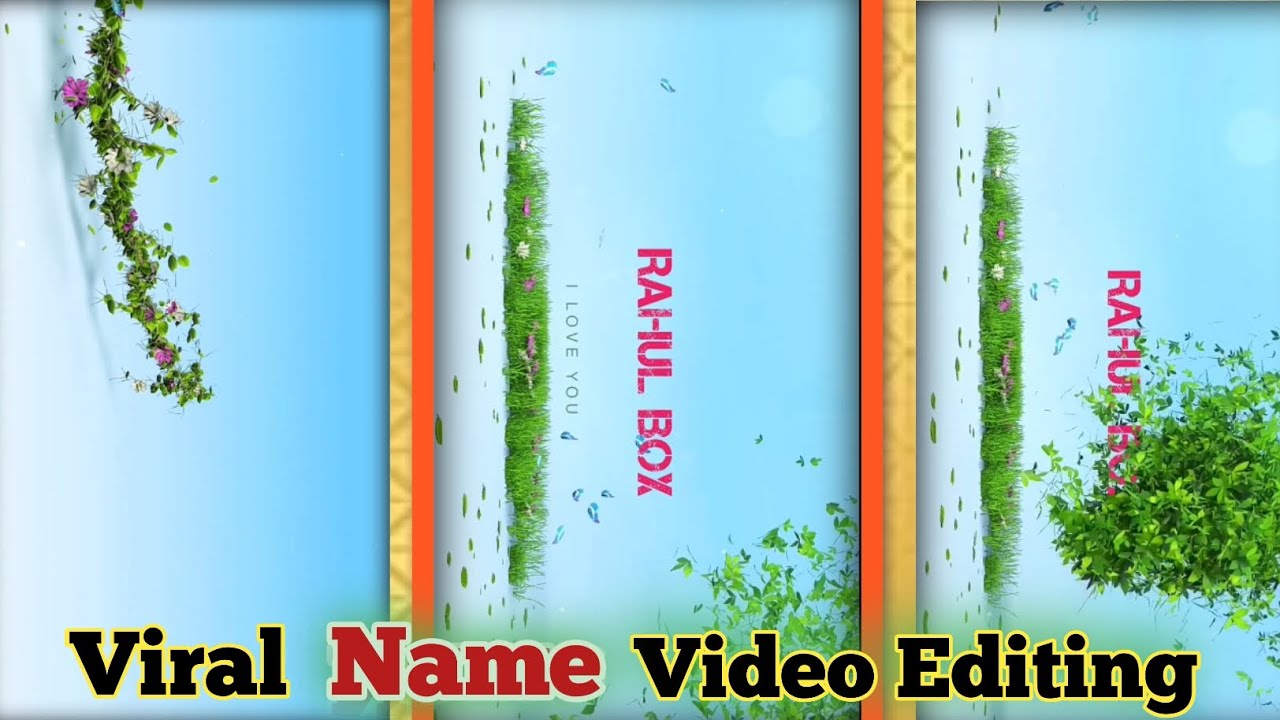 Viral Name Video Editing |💥 Trending Name Reel Editing | Name Video ...
