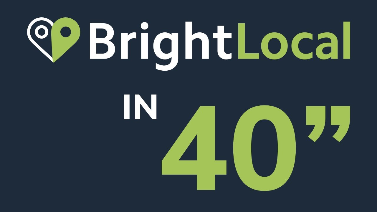 BrightLocal in 40 seconds - YouTube