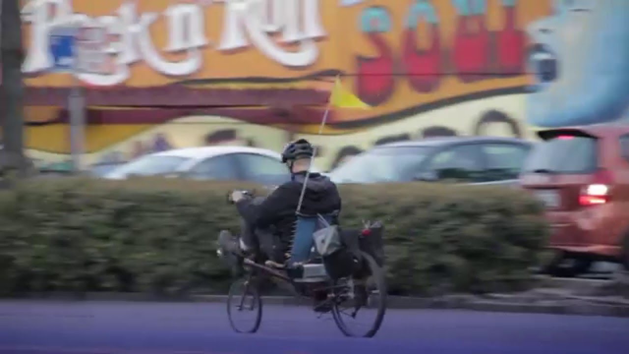 mike's Human-Electric Hybrid Recumbent Bicycle - YouTube