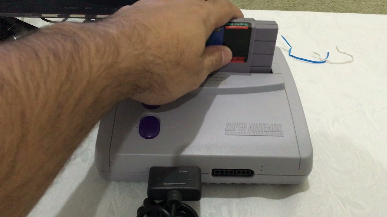 Teste de funcionamento do Super Nintendo Baby Gradiente - YouTube