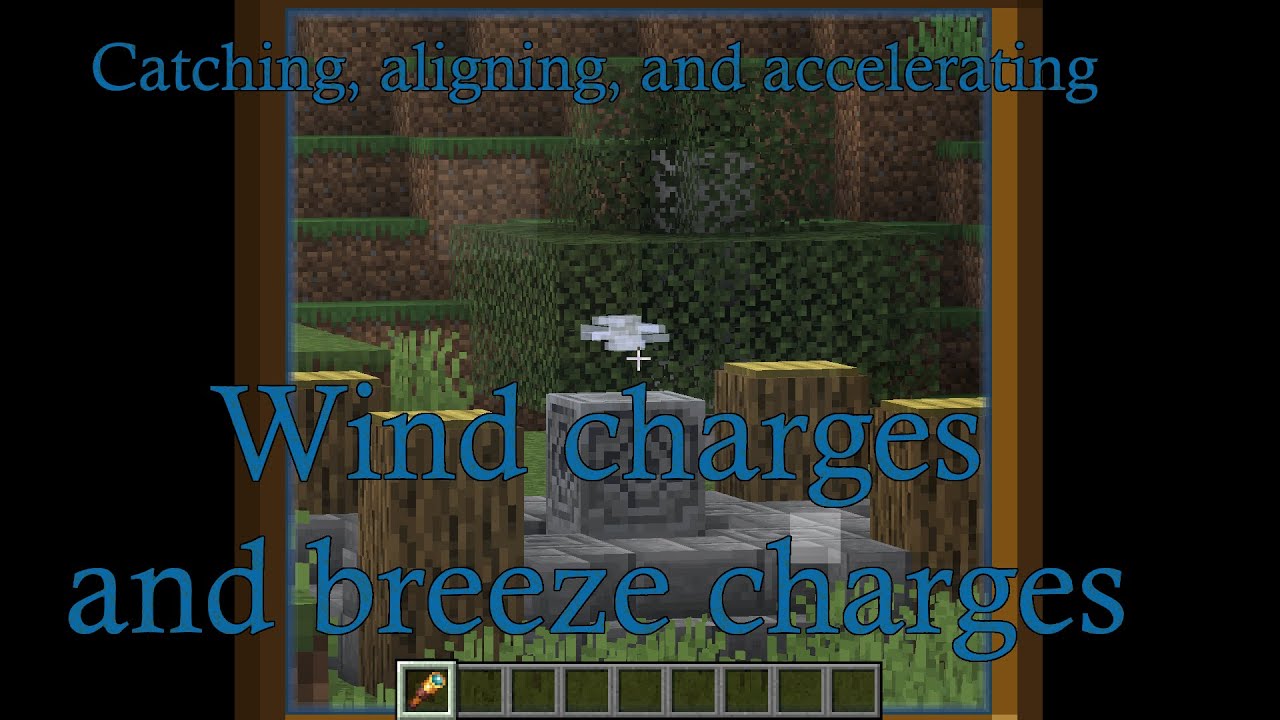 Wind charges and breeze charges, Minecraft 1.21.5 (Java edition) - YouTube