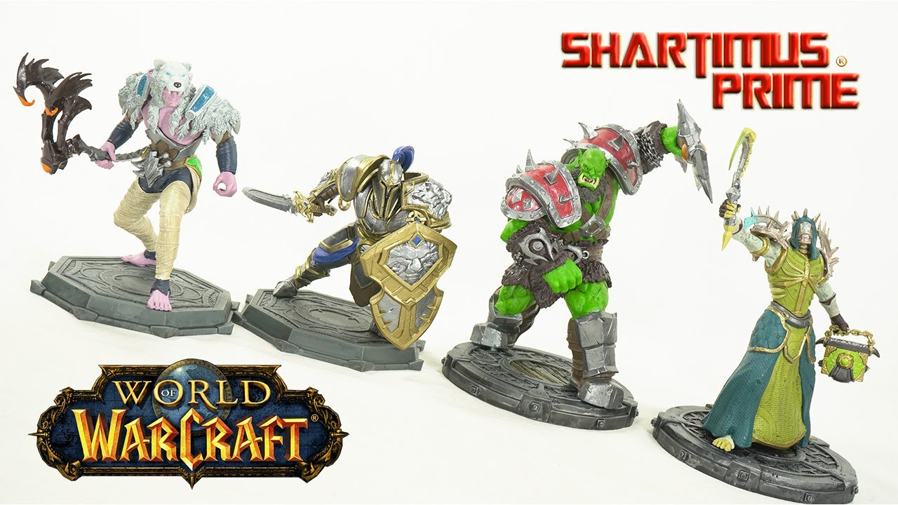 World of Warcraft Common Human, Elf, Orc, and Warlock 1:12 Scale ...