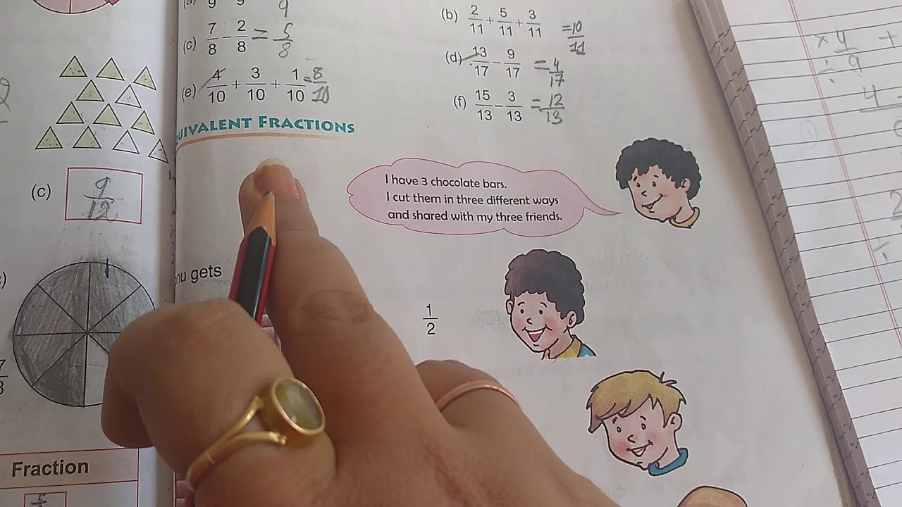 class 4 chapter 9 Fractions part 1 - YouTube