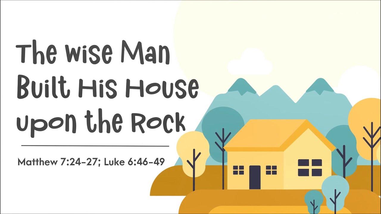 The Wise Man Built His House Upon A Rock - Sing-Along for Kids | Piano ...