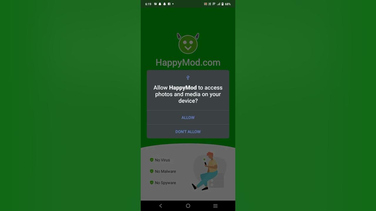 how to install happy mod in our android device - YouTube