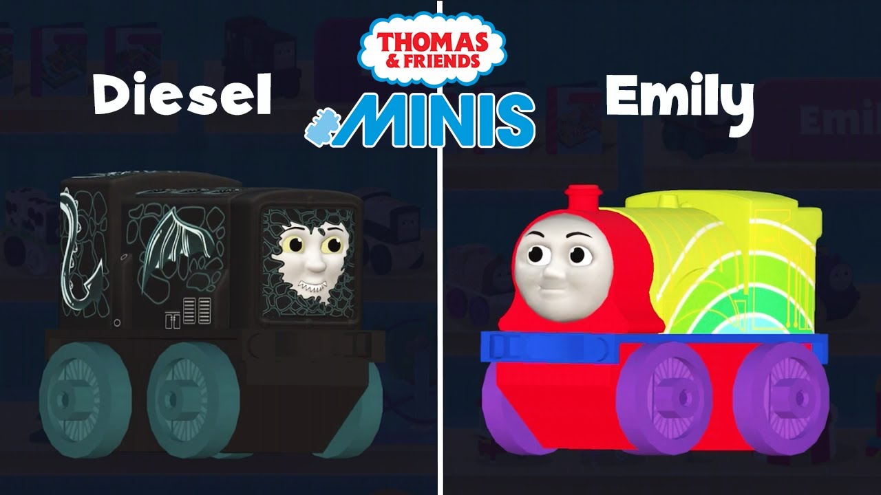 Thomas & Friends Minis - Scary Engine vs Cute Engine | Medieval Diesel ...