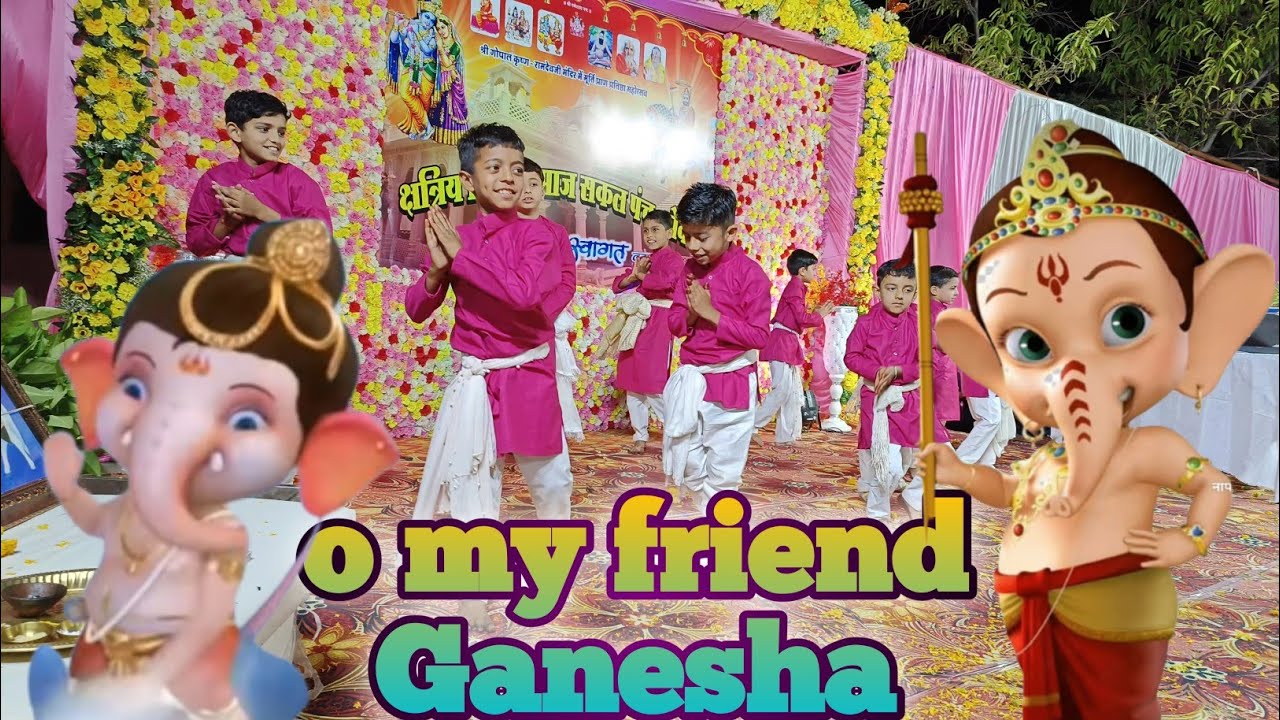 Ganesha kids dance। o my friend Ganesha। Shankar ji ka damroo baje ...