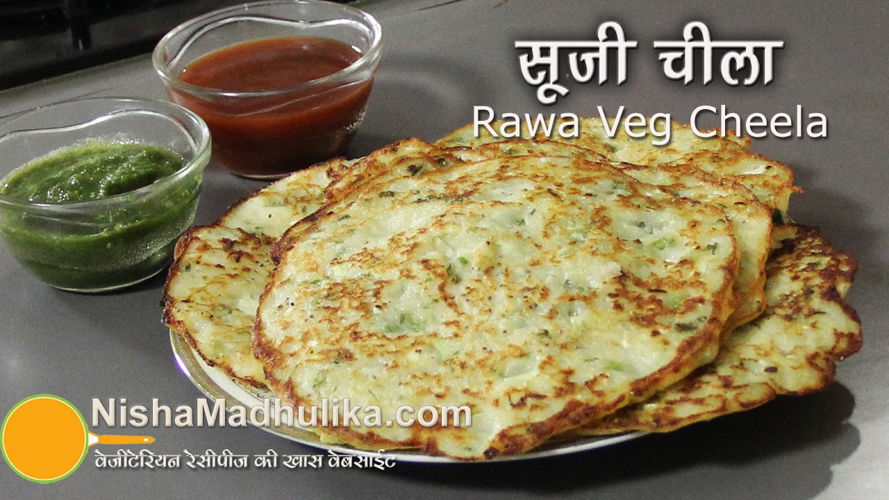 Sooji Cheela Recipe - Veg Rawa Cheela Recipe - YouTube