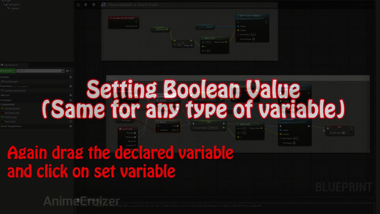 Unreal 4.26+ Boolean Value Declaration/Get Value/Set Value - YouTube