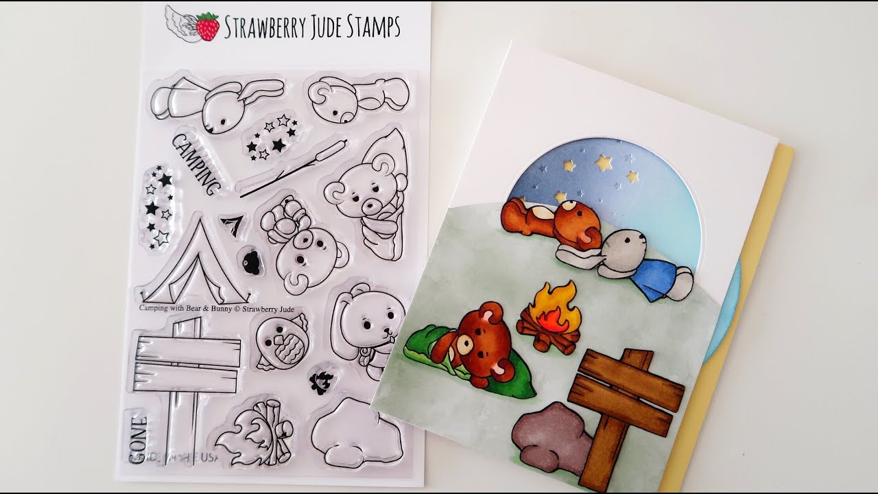 Scene Changing Card | Strawberry Jude Stamps - YouTube