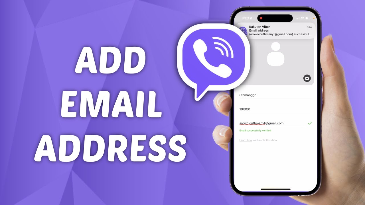 How to Add Email Address on Viber - YouTube