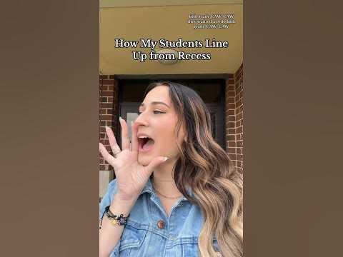 The best way to line up from recess 🤪 #recess #teacher # ...