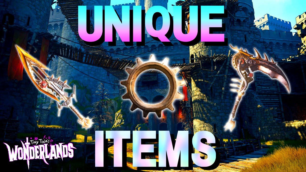 All UNIQUE Items In The Wonderlands Demo (Crazy Melee Weapons) - YouTube