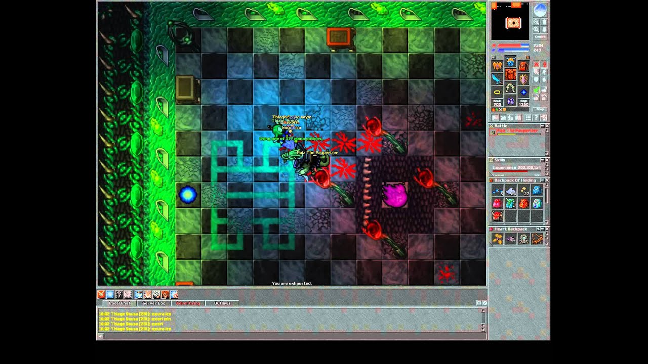 Tibia - Boss Paiz the Pauperizer (boss drakens) Thiago Sousa - YouTube