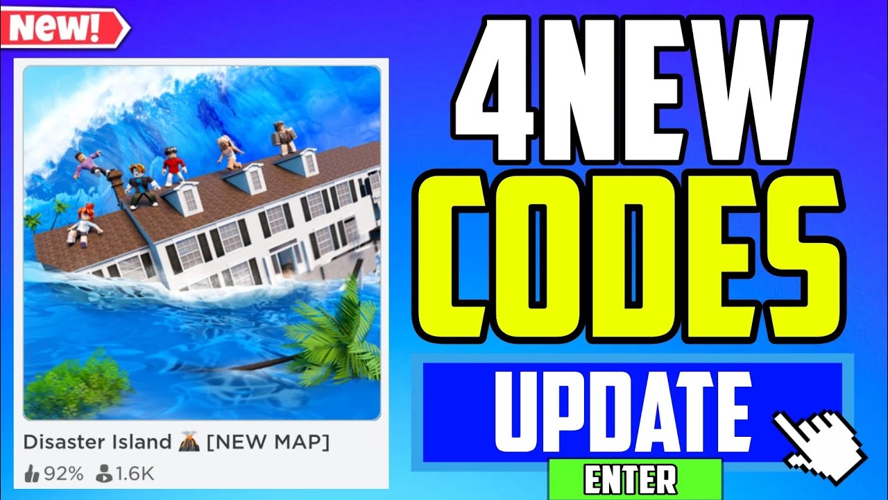 *SECRET UPDATE!* | DISASTER ISLAND CODES 2024 (NEW MAP) - YouTube