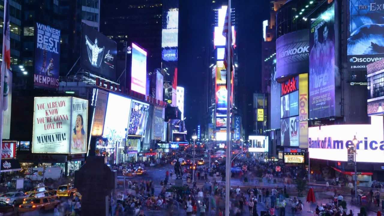 NYC - Times Square - Time Lapse - YouTube