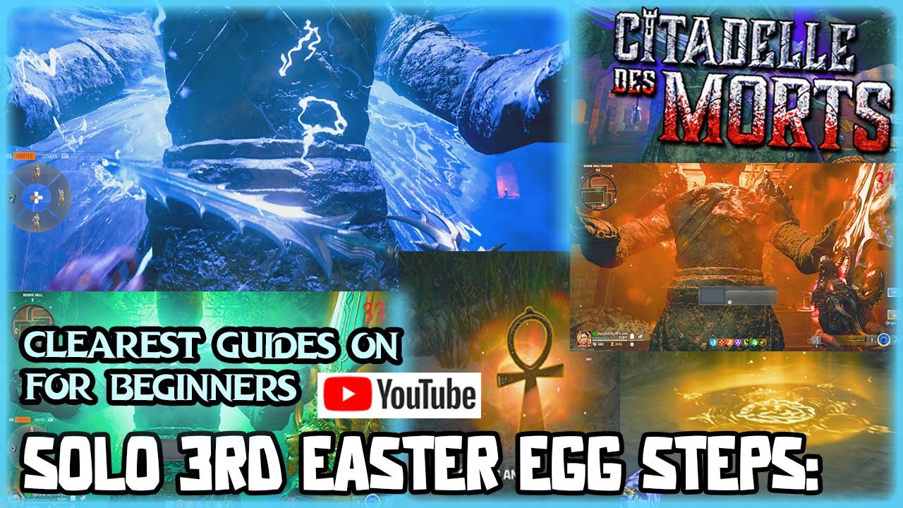Most Clearest Solo 3rd Easter Egg Steps (Ritual Items & 4 sword incantations ) CITADELLE DES ...