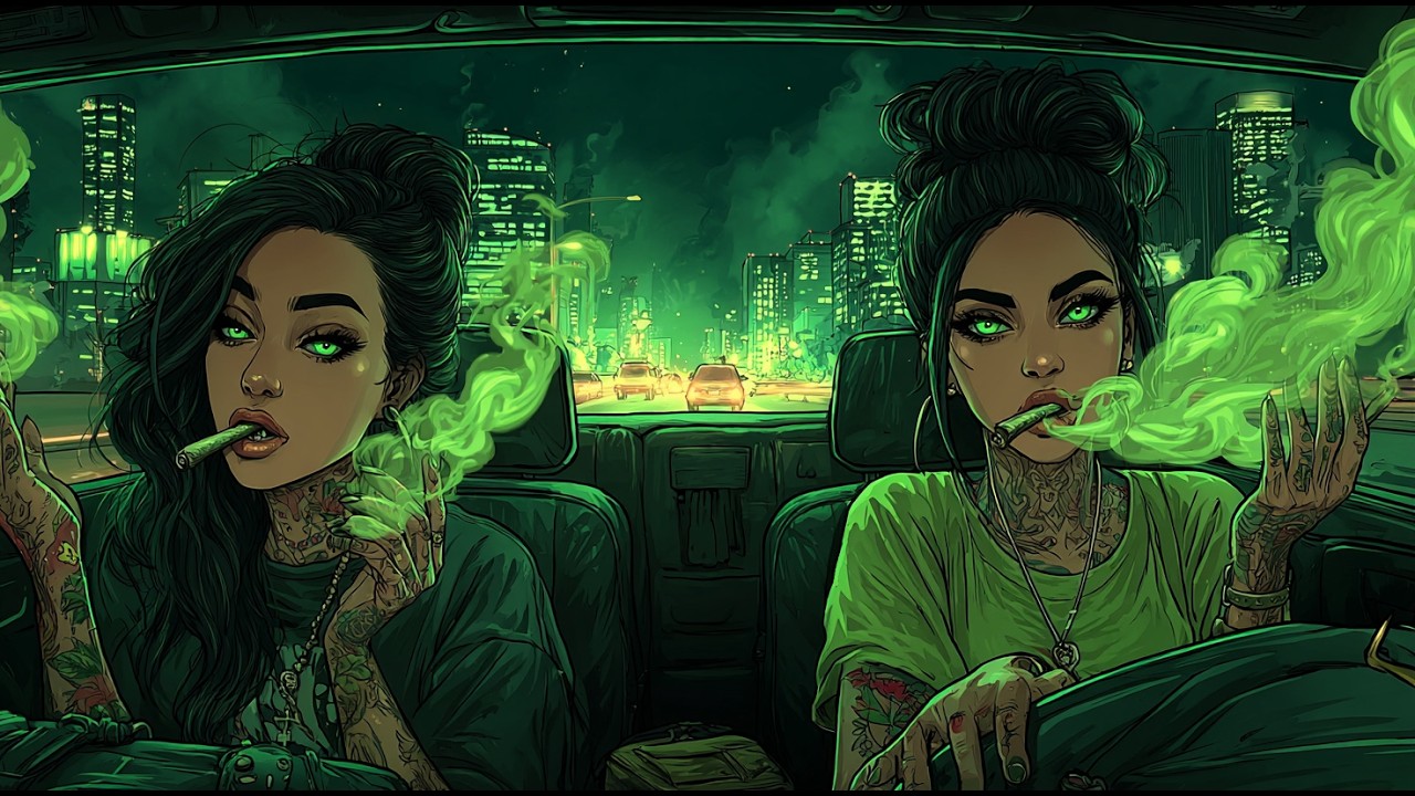 Bluesy Hip-Hop Night Drive 🌙 | Chill Rap, Slow Rap & 420 Stoner Vibes ...