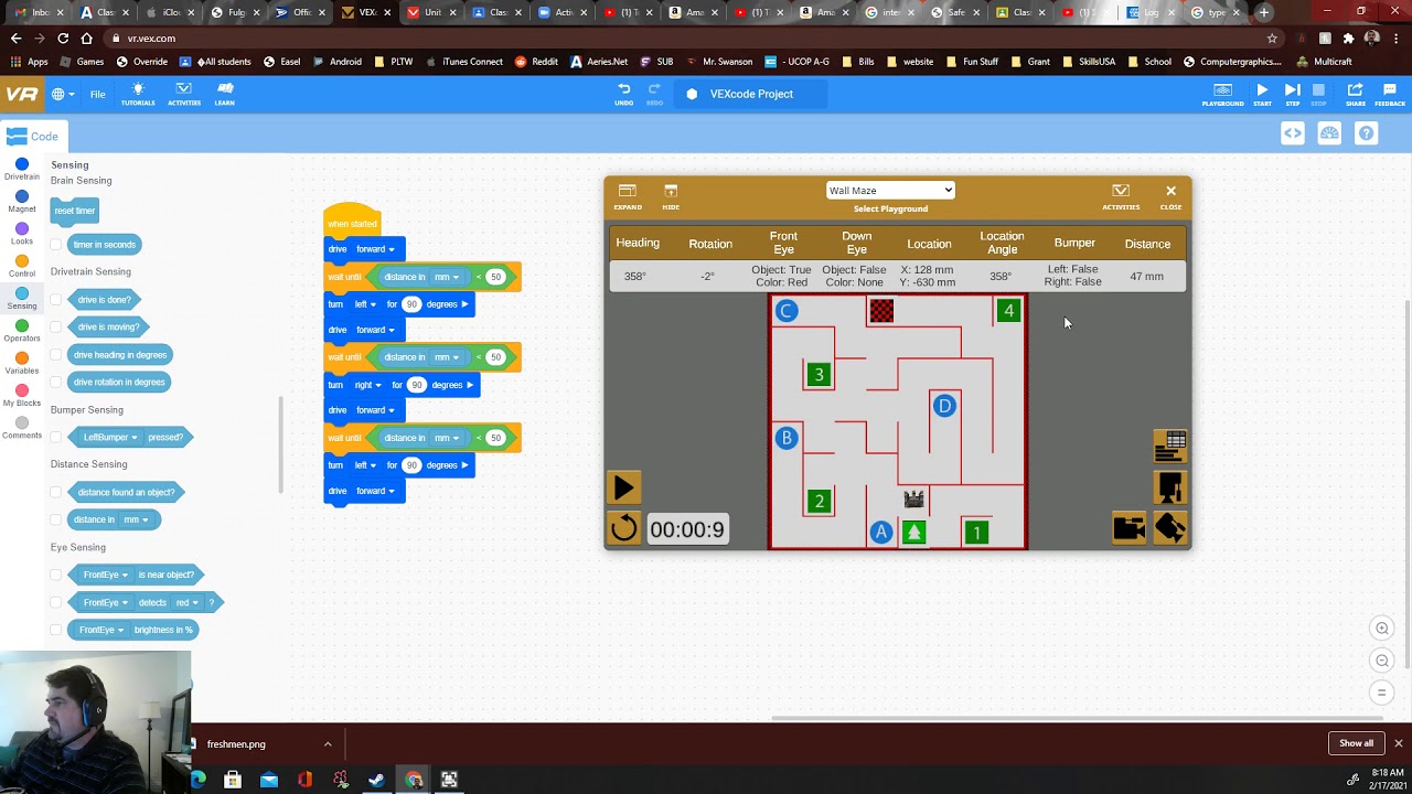 VEX VR Operators and distance sensing - YouTube