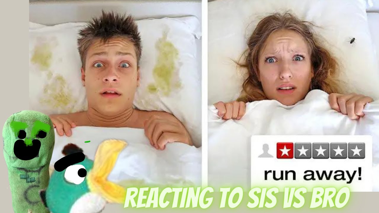 reacting to sis vs bro We tested 1 star hotels - YouTube