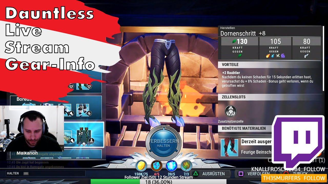 Dauntless Gear Info und grinding - Live Stream vom 19.02.2020 - Locky ...